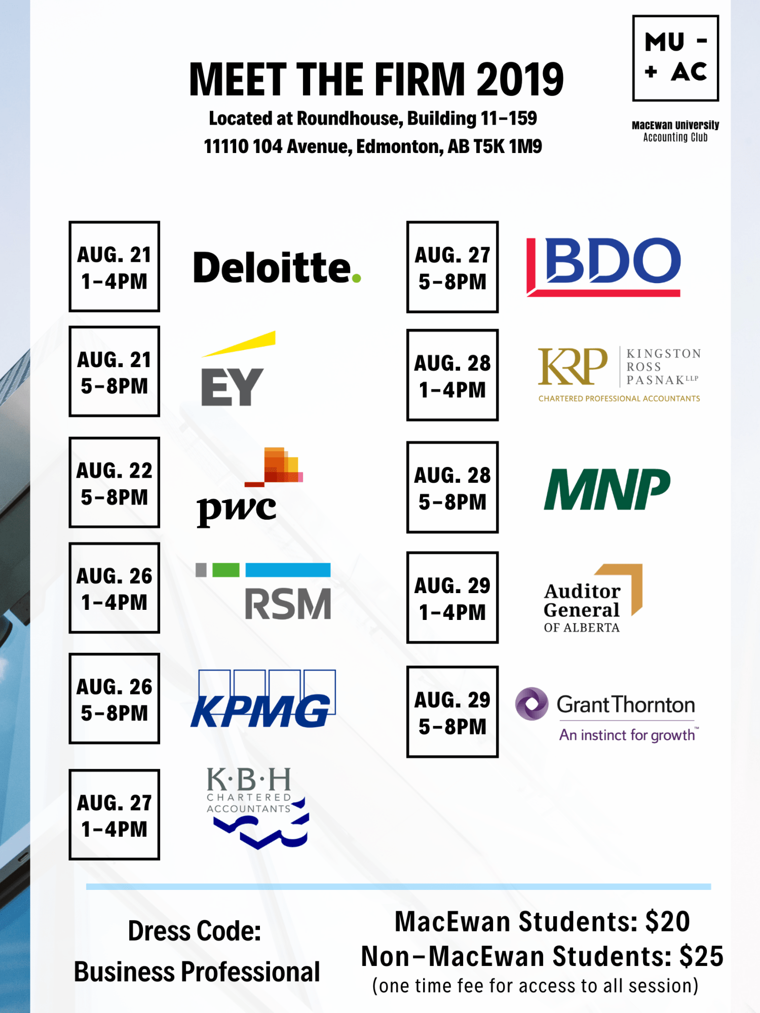 Updated Poster – MacEwan University Accounting Club